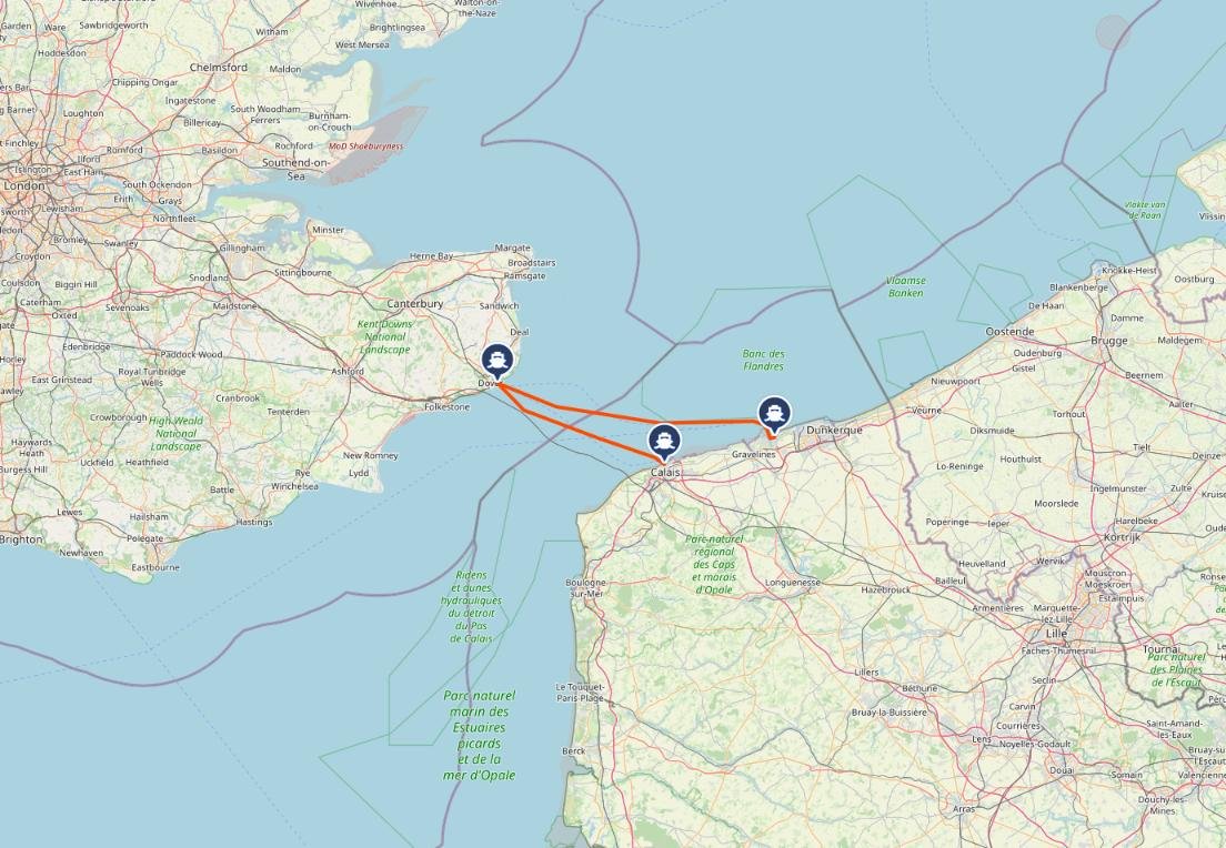 Fähre von Dünkirchen nach Dover - Tickets, Fahrplan & Tips