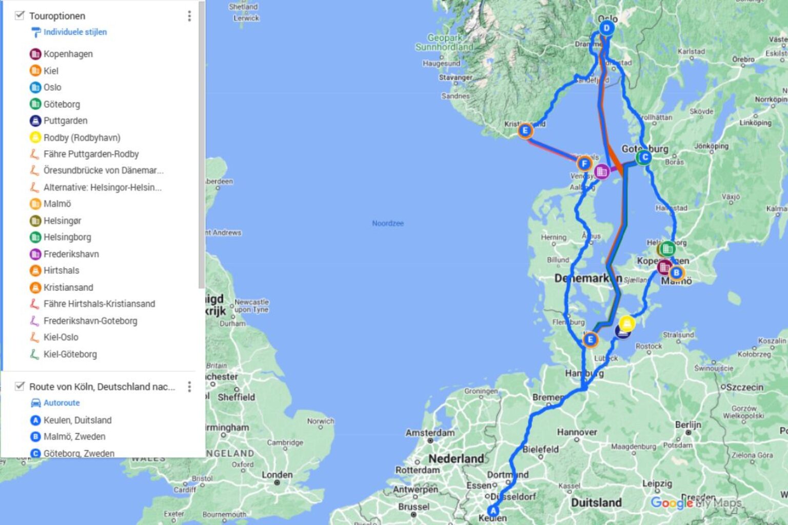 Route Nach Kln